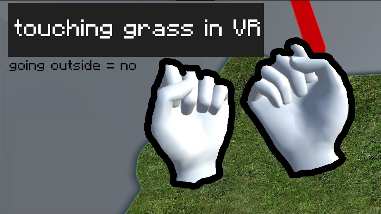 I made a VR Unity game about touching grass - YouTube
