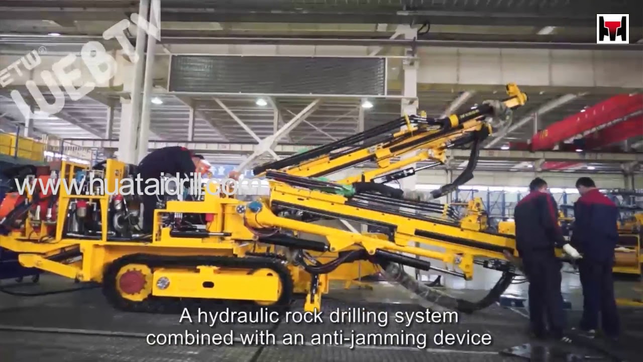Face drill jumbo for coal mining - YouTube
