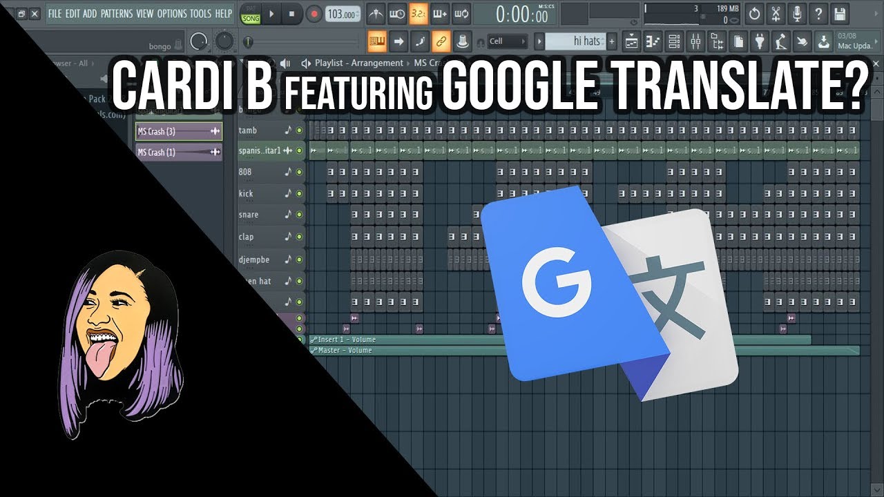 CARDI B FEAT. GOOGLE TRANSLATE? - Can Google Translate rap this? - YouTube