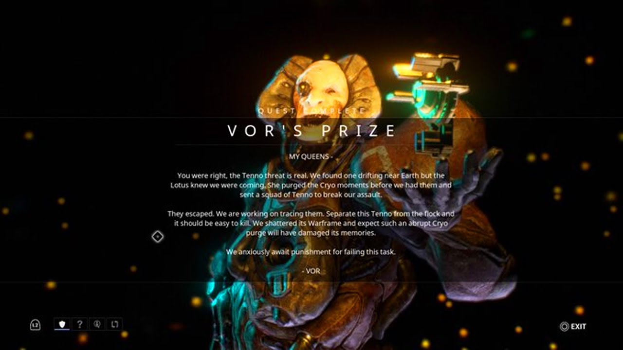 Warframe (Vor's Prize Finale) - YouTube