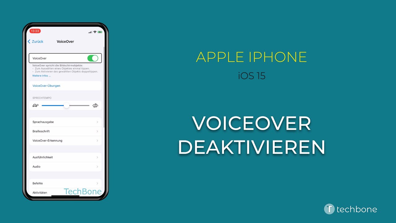 VoiceOver deaktivieren - Apple iPhone [iOS 15] - YouTube