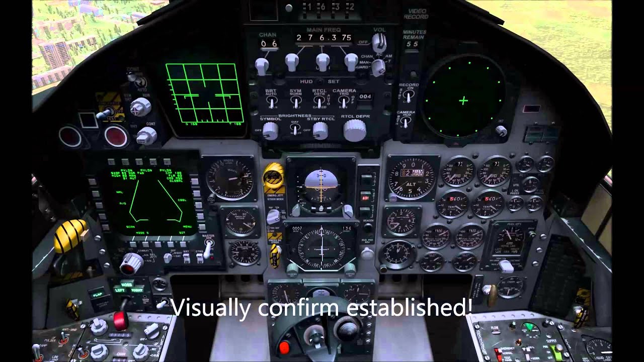 DCS | FC3 | F-15C - ILS Landing Vaziani - YouTube
