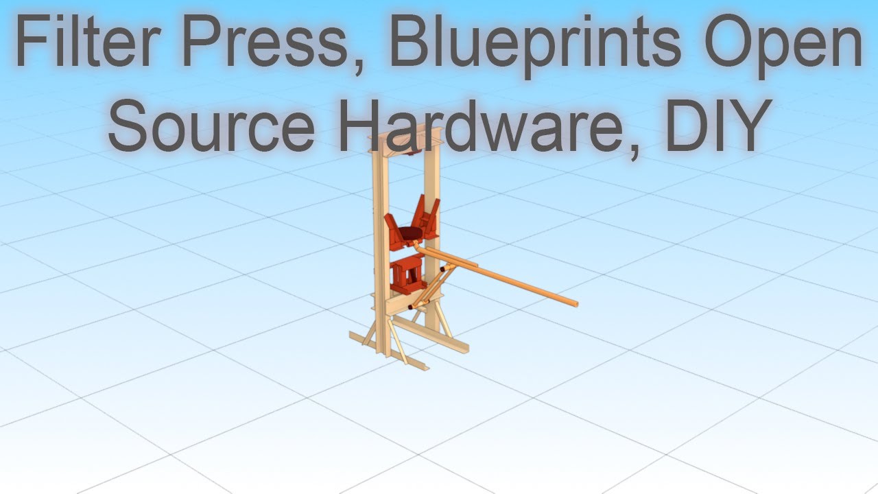 Filter Press, Blueprints Open Source Hardware, DIY - YouTube