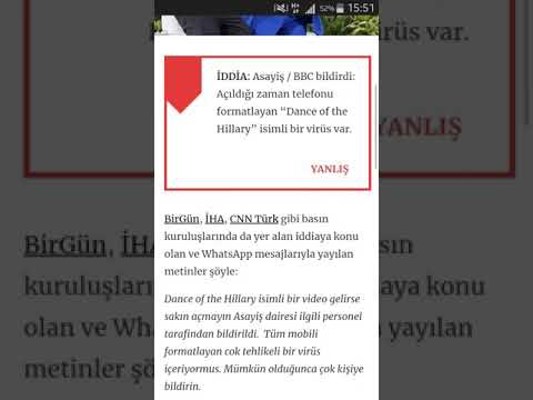 WhatsApp'ta Dolaşan Durum: \