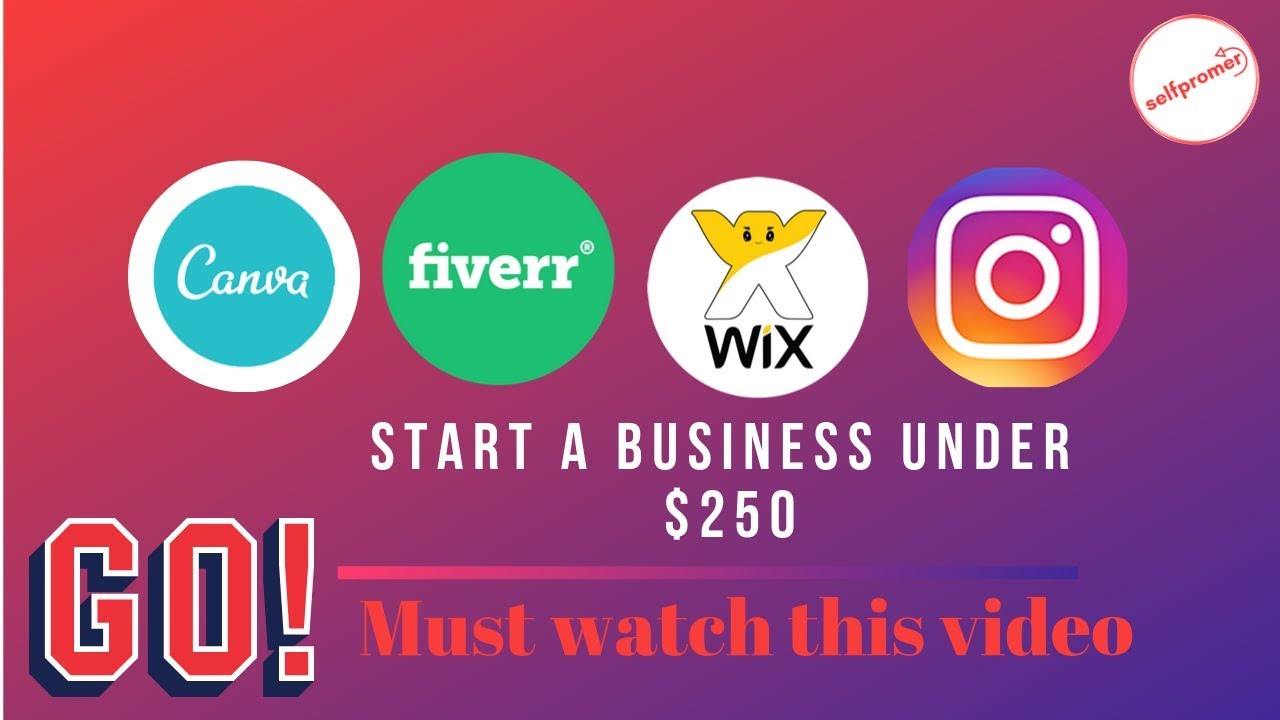 start a business for under $250 - YouTube