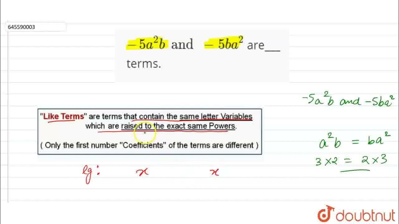 5a 2b And 5ba 2 Are Terms CLASS 7 ALGEBRAIC EXPRESSIONS 5a-2b-and-5ba-2-are-terms-class-7-algebraic-expressions
