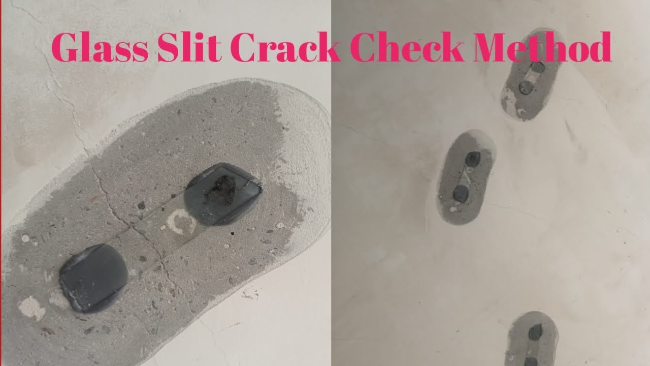 Glass slit crack check method Propagation on shear wall #waterproofing ...