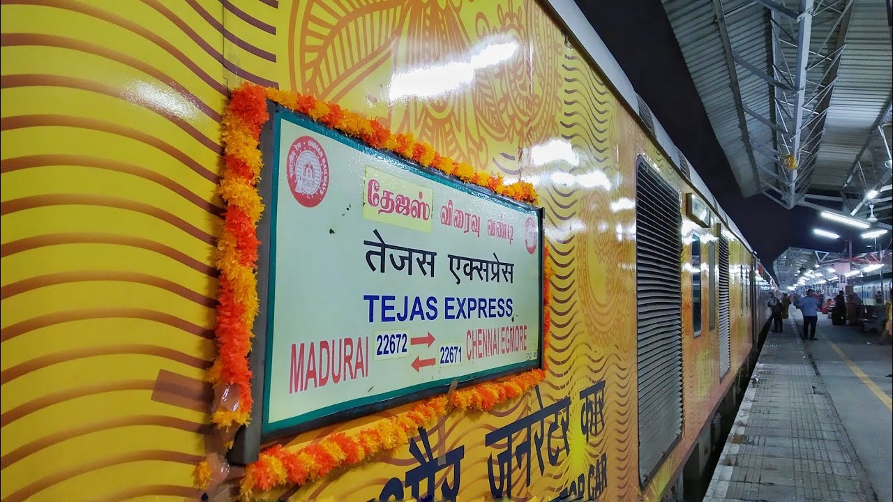 Chennai Madurai Tejas Express | First anniversary celebration at ...