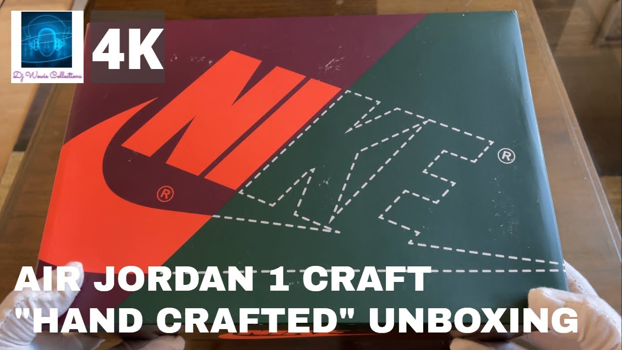 AIR JORDAN 1 CRAFT “HAND CRAFTED” UNBOXING | ASMR - YouTube