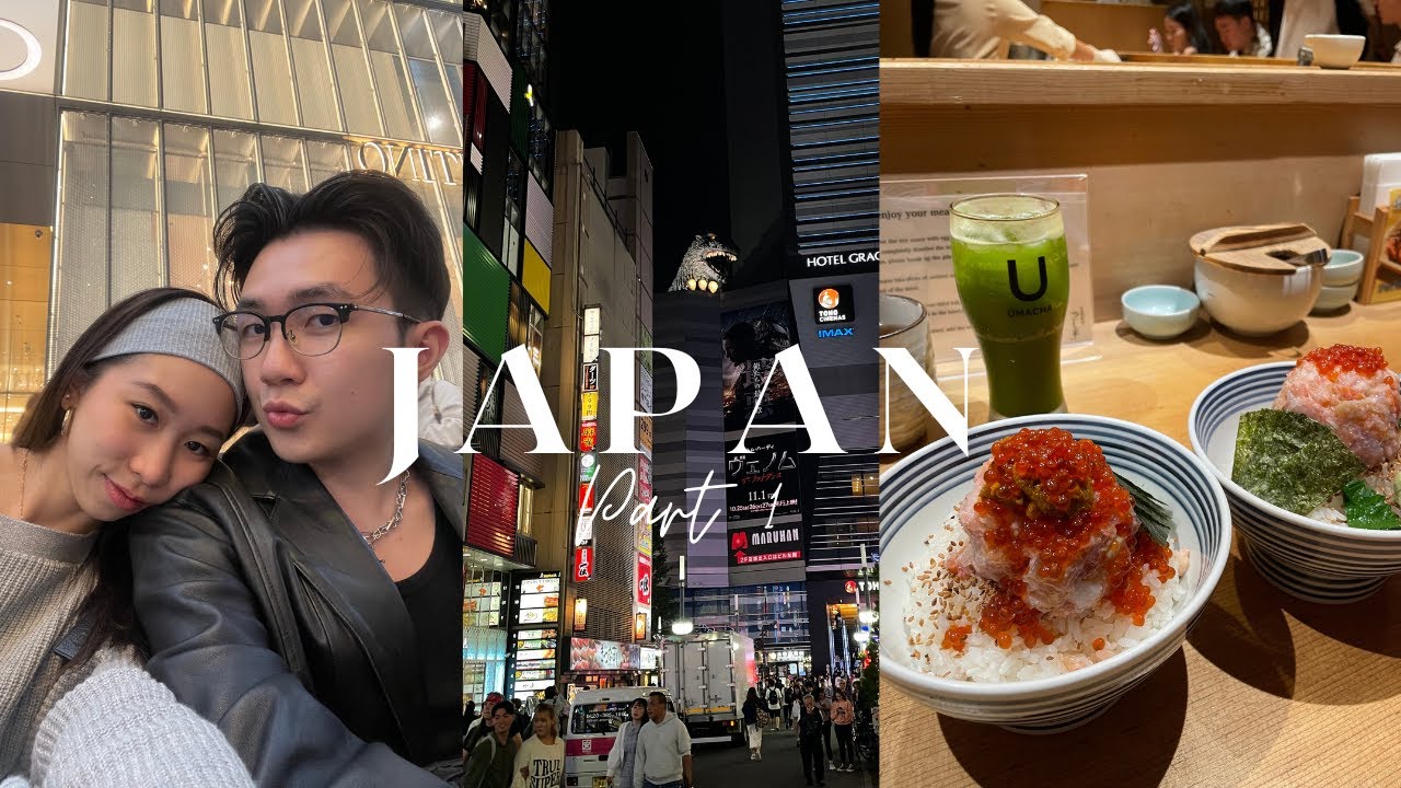 Japan Vlog Part 1 | food hunting, sneaker shopping, sight-seeing - YouTube