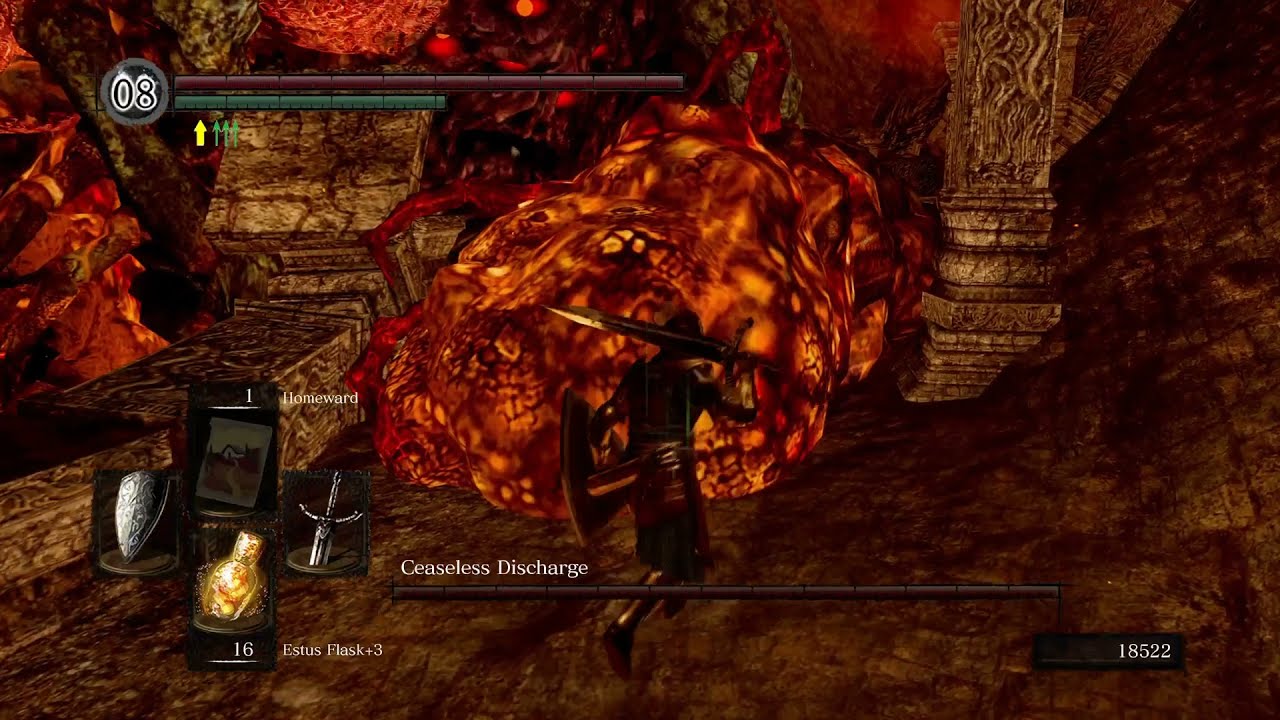 Dark Souls Remastered - Ceaseless Discharge Boss Fight (First Try ...