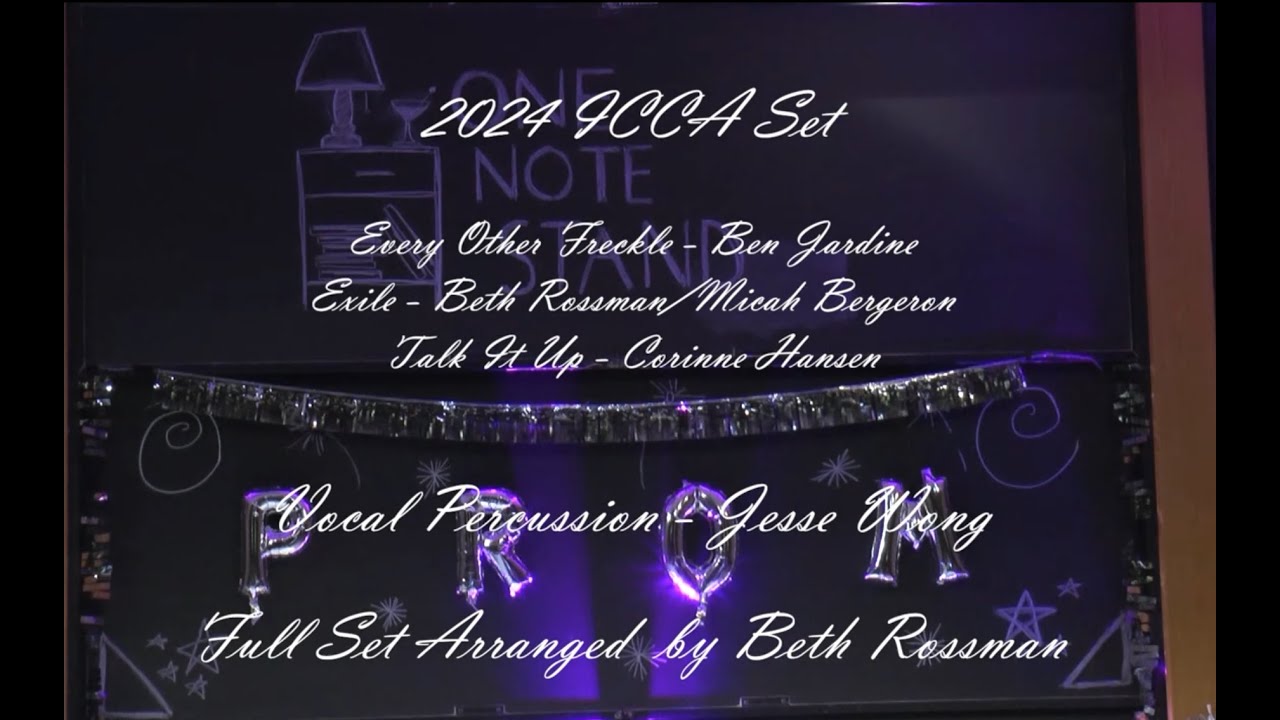 One Note Stand A Cappella: 2024 ICCA Set - YouTube
