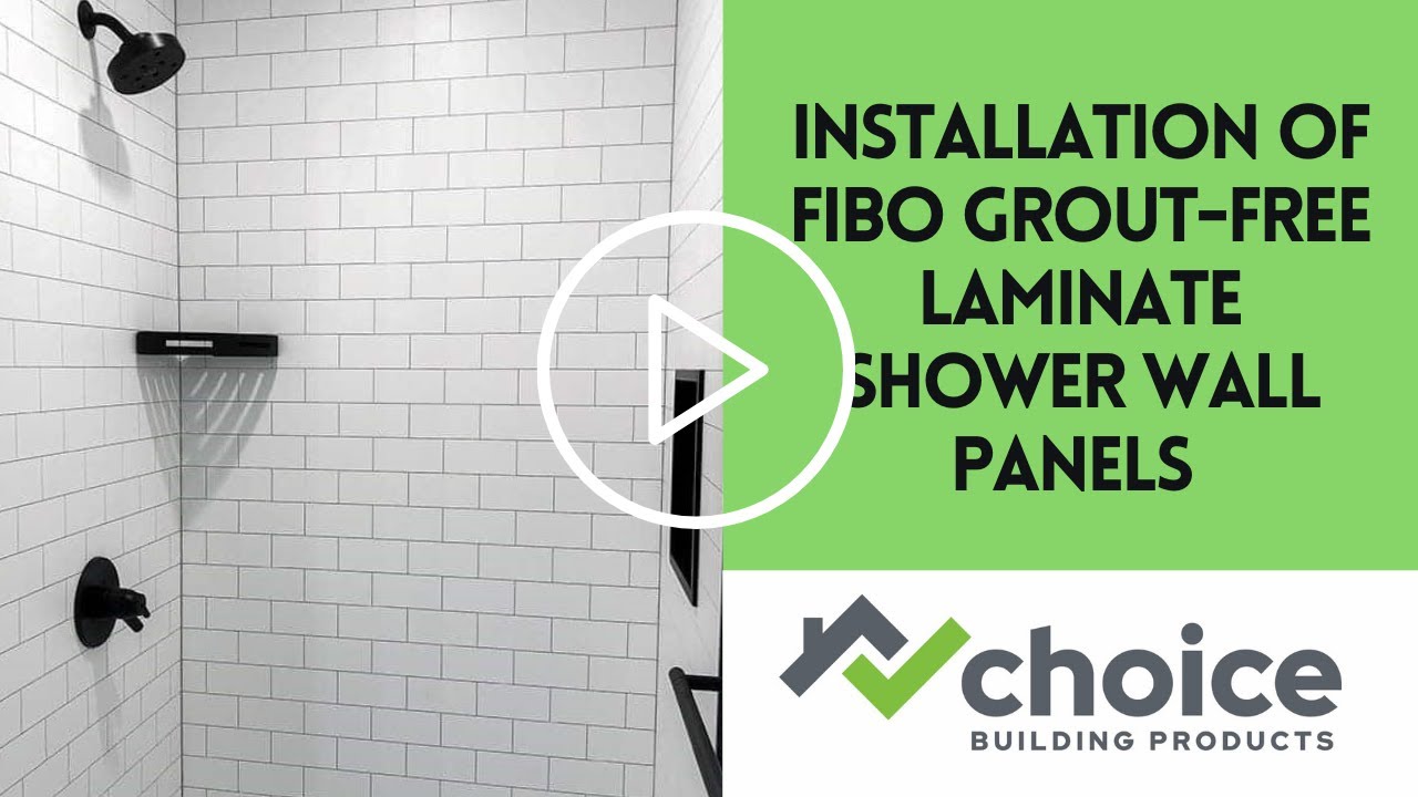 Installing Fibo Grout-Free Waterproof Laminate Shower Wall Panels - YouTube
