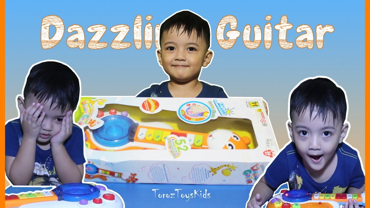 Bermain Gitar Mainan dan Belajar Mengenal Musik • Learn Guitar Melody ...