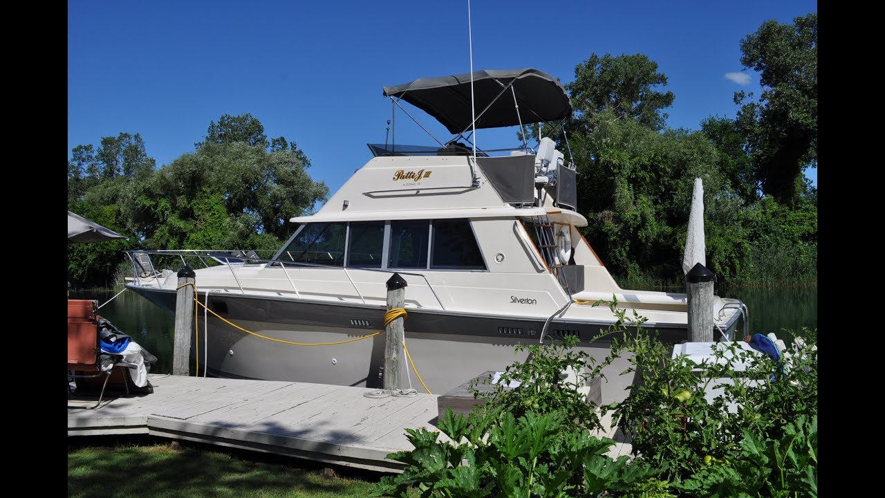 1986 Silverton 37 Convertible - YouTube