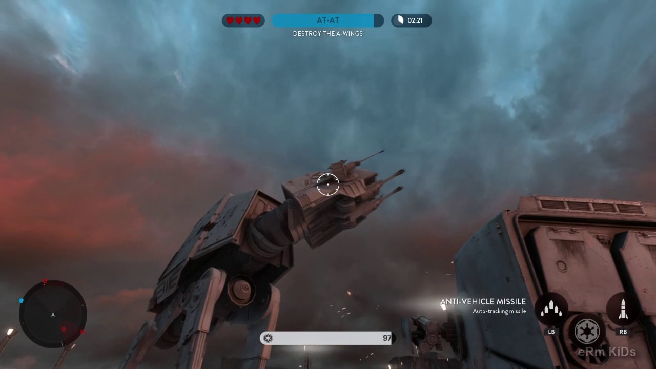 Star Wars Battlefront AT-ST Practice round - YouTube