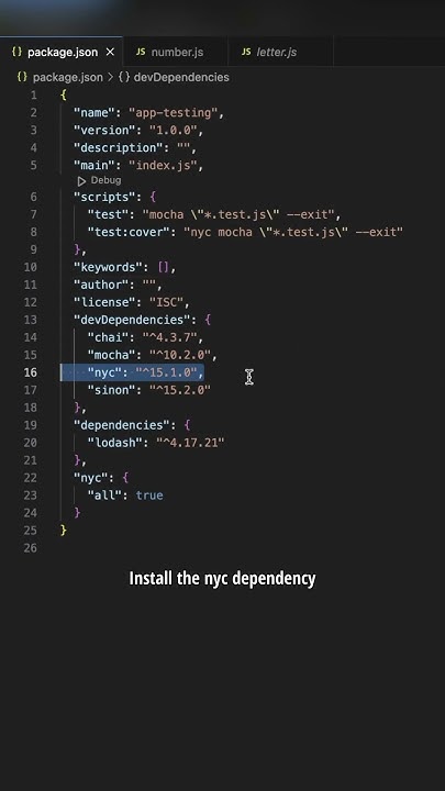 Make A Coverage Test With Mocha Nyc In Nodejs Mocha Coding Nodejs Unittest Youtube