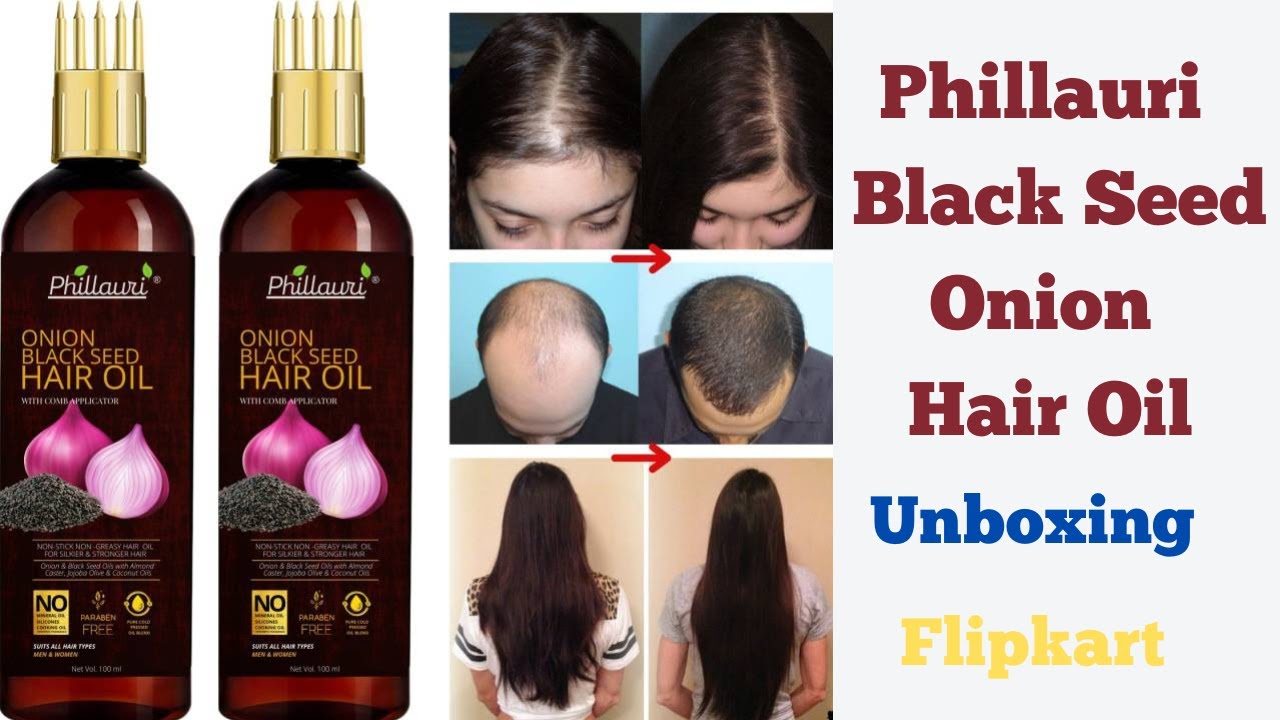 Phillauri Black Seed Onion Hair Oil - WITH COMB APPLICATOR - Controls ...