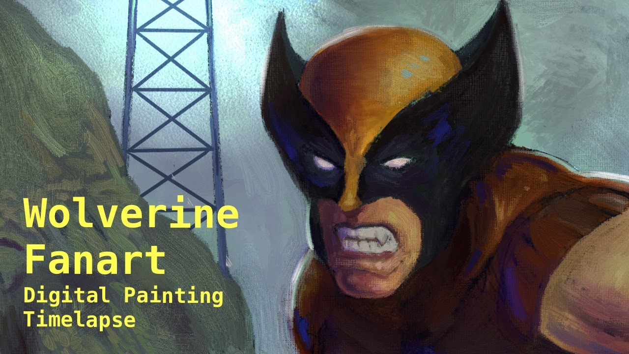 Wolverine Fanart - Digital Painting Timelpse in Paintstorm Studio - YouTube