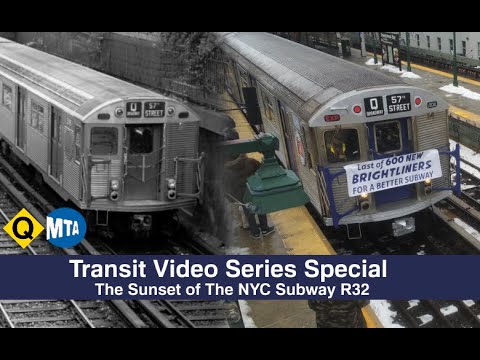 TVS-The Sunset of the NYC Subway R32 Subway Cars - YouTube
