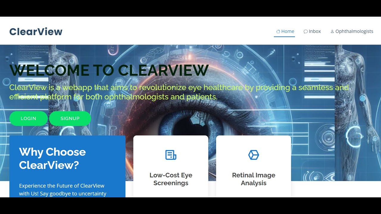 ClearView: The Future of Eye Care, Powered by Deep Learning -My Project ...