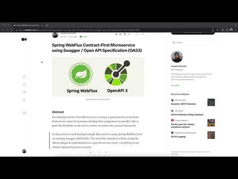 Spring WebFlux Contract-First Microservice using Swagger / OAS3 | Tech Geeks Tutorial - YouTube