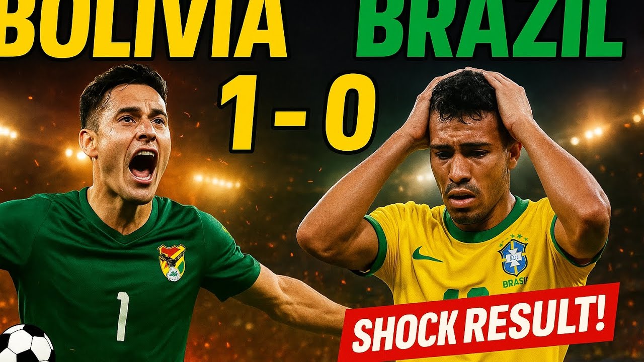 Bolivia vs Brazil 1-0 Full Highlights! World Cup quality match 2025 ...
