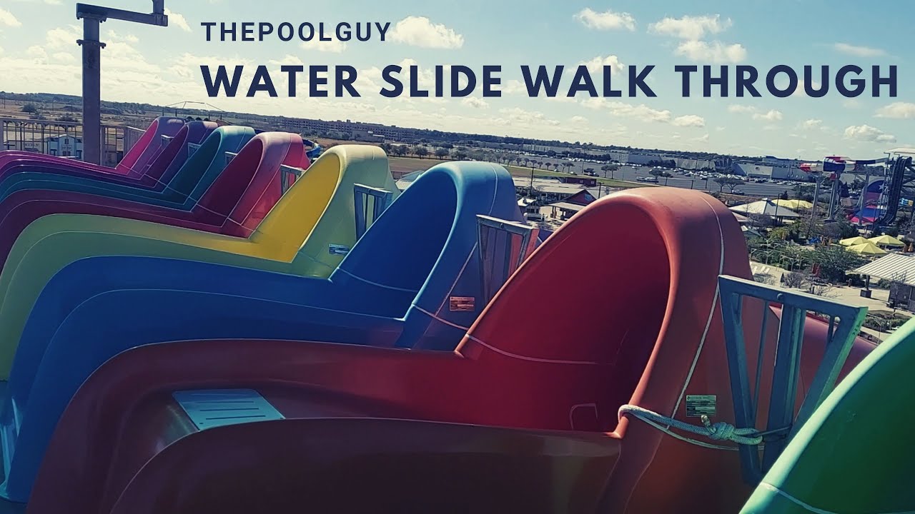 Water Slide Walkthrough for Inspection - Mat Racer Slide - YouTube