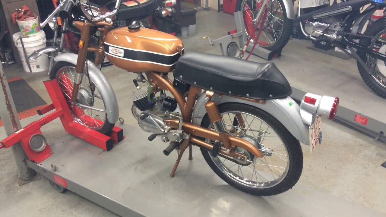 1970 aermacchi Harley Davidson M65S "Leggero" - restored - YouTube