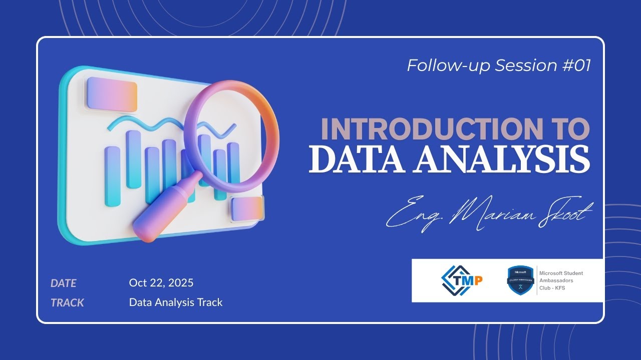 [TMP - Data Analysis] | Session #01 - Introduction to Data Analysis ...