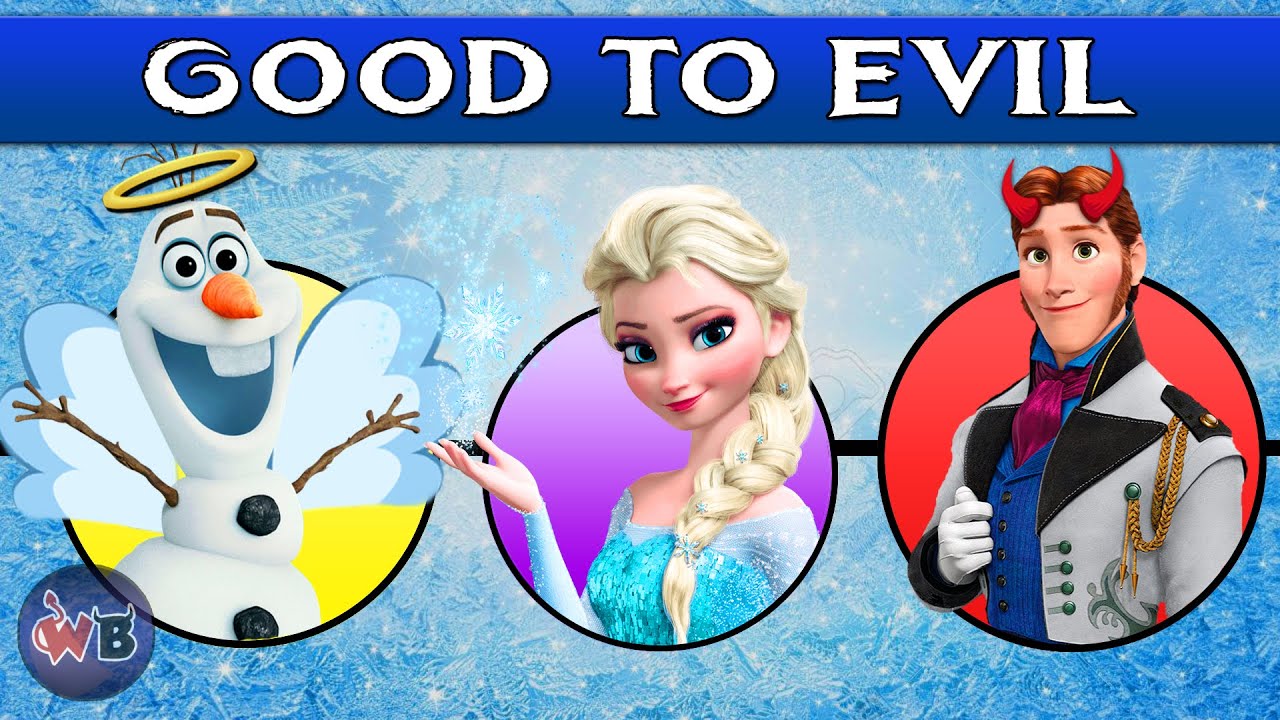 Frozen Characters: Good to Evil ️ - YouTube