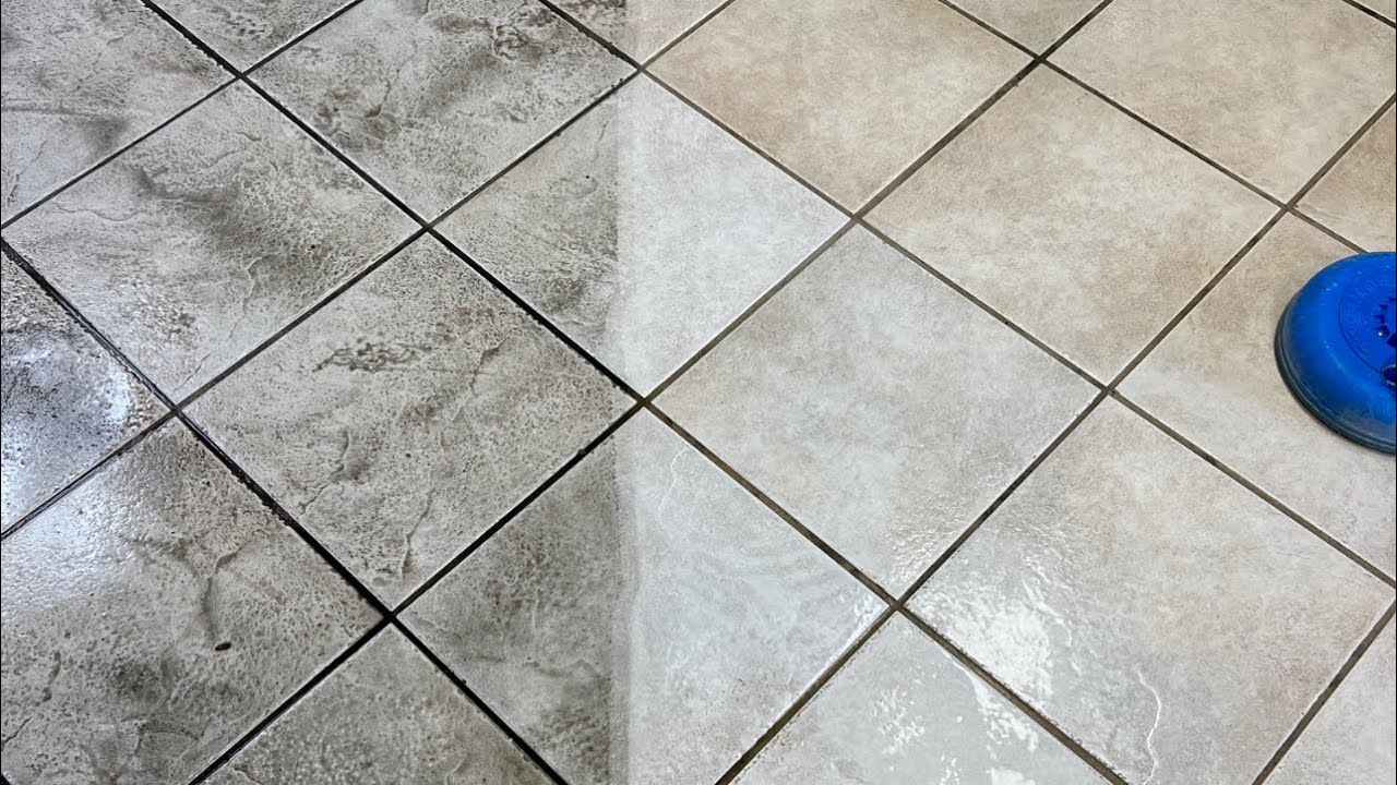 Commercial tile and grout cleaning in Orlando - YouTube