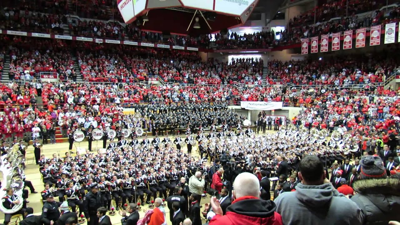Ohio State Marching Band OSU Football Team Enters Skull Session 11 23 ...