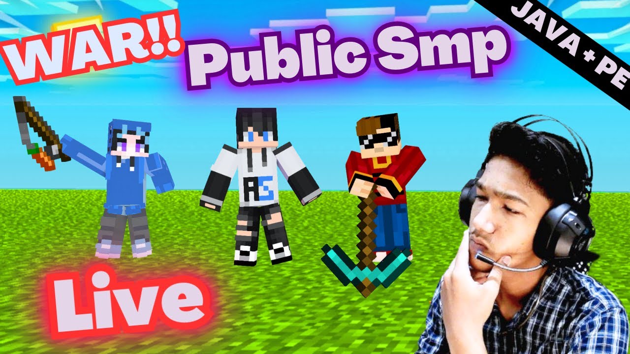 PUBLIC SMP WAR PREPARATION LIFESTEAL | Minecraft Live | HydroZen - YouTube