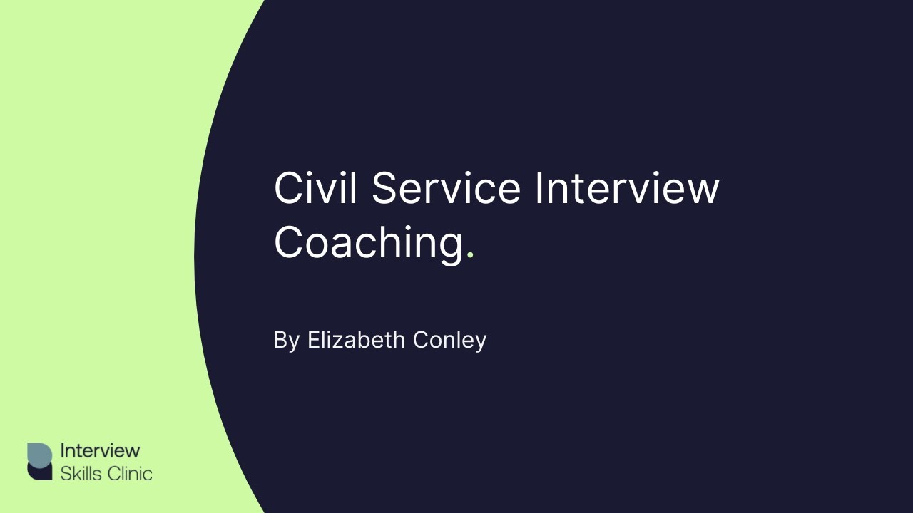 Interview Coaching - Civil Service Interviews - YouTube