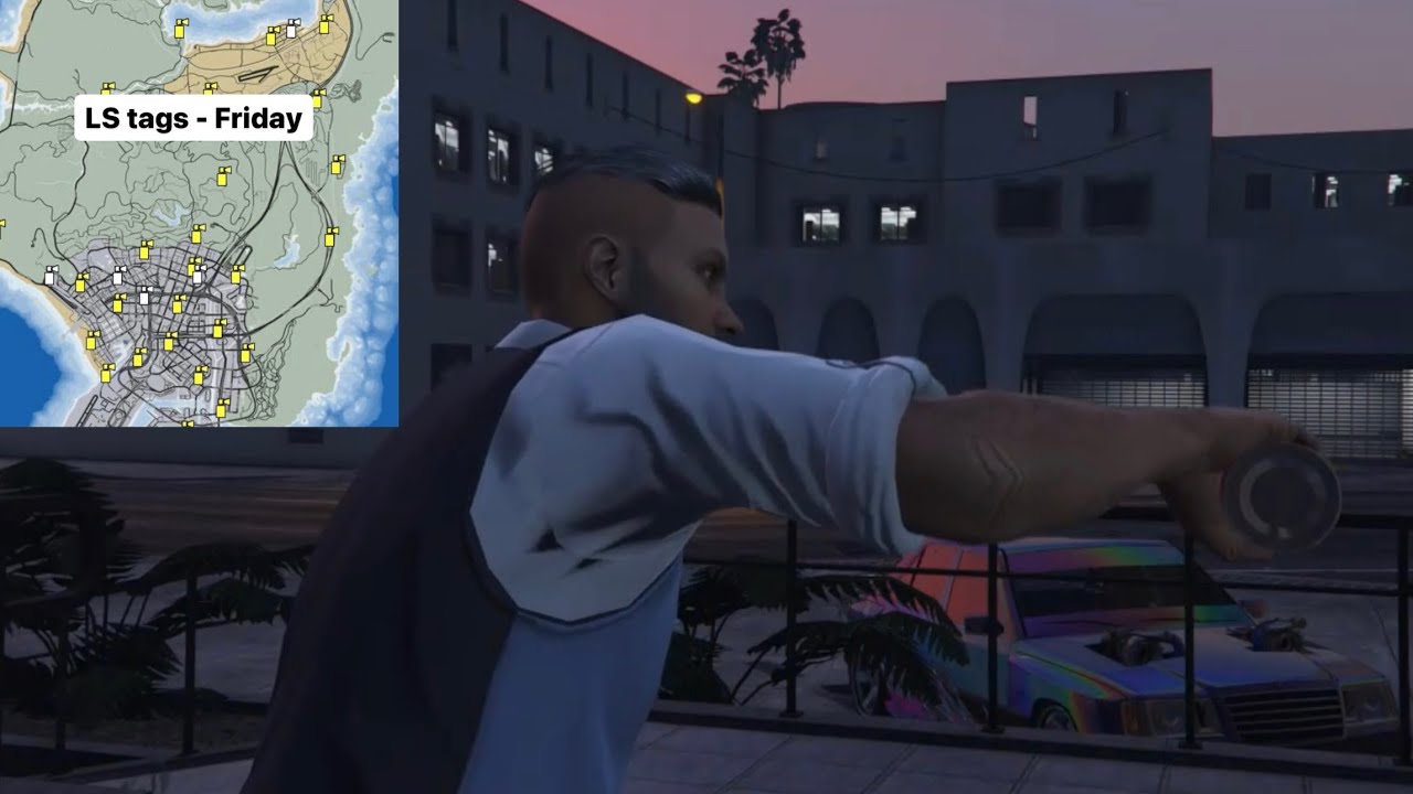 GTA 5 online Friday all 5 LS Tags location - YouTube