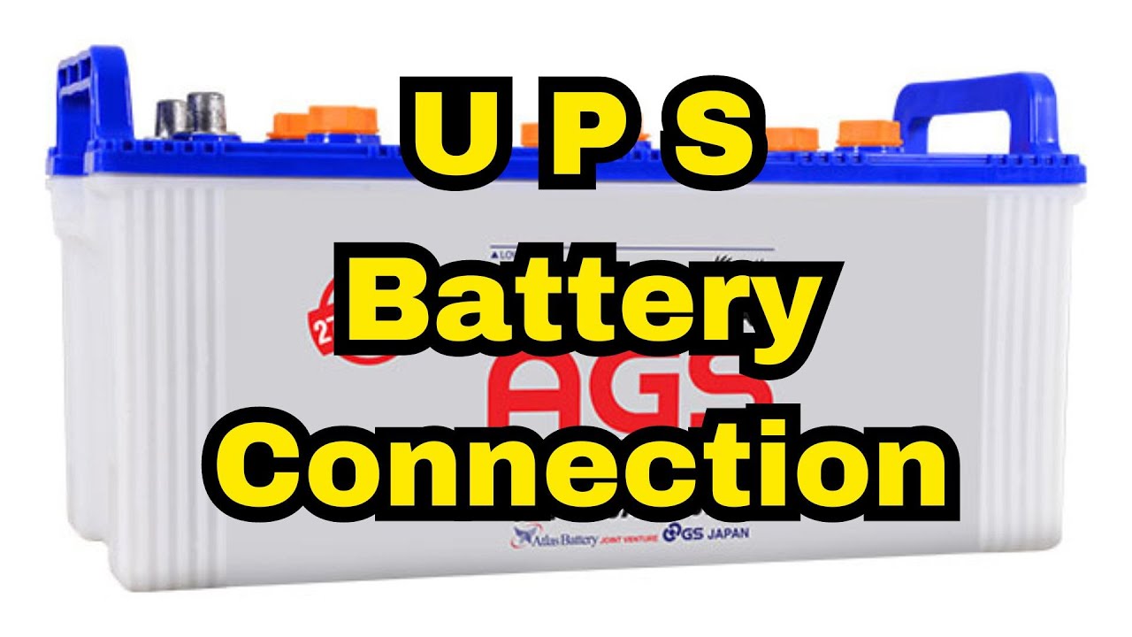 UPS Battery Connection in English. #batteryconnection - YouTube