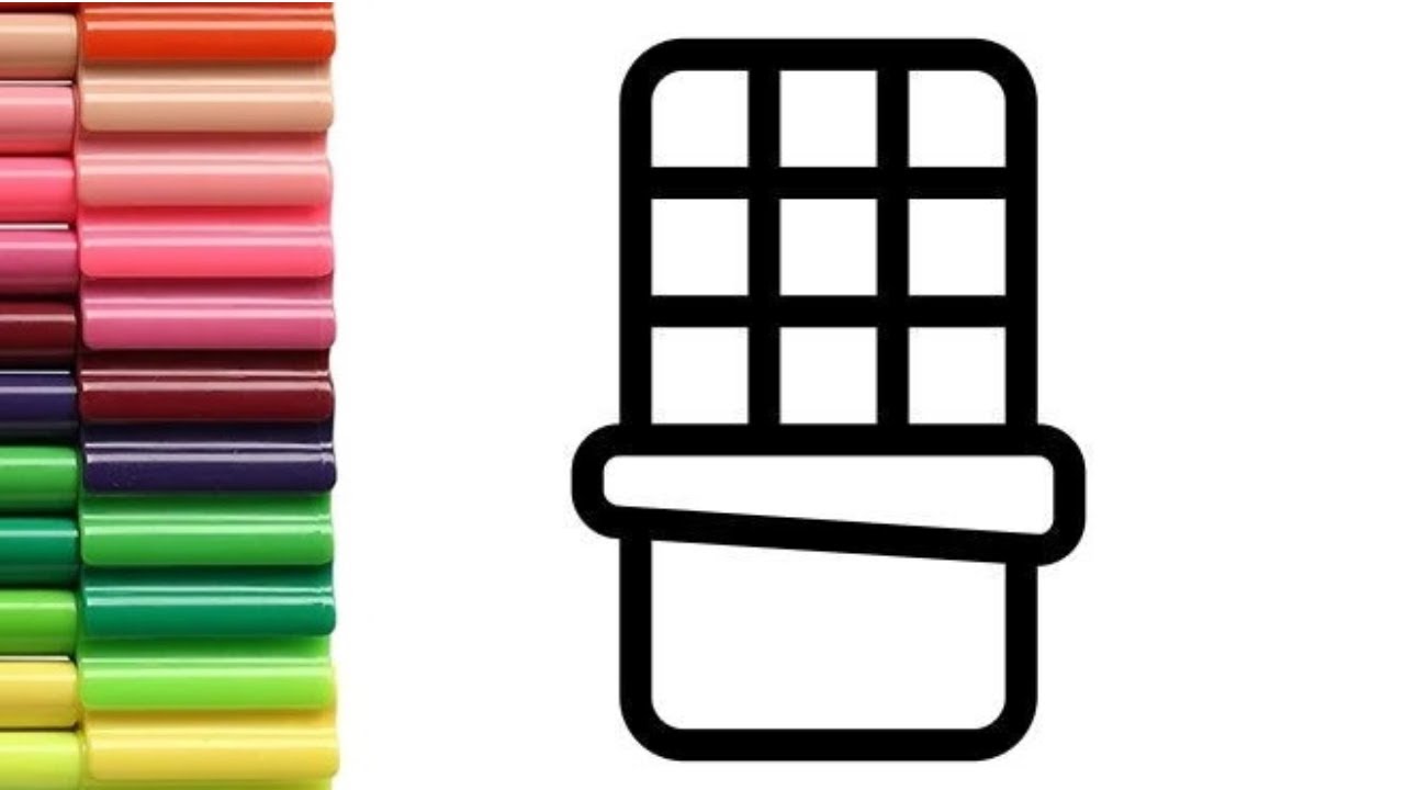 How to draw Chocolate |Simple and Easy Choclate drawing painting ...