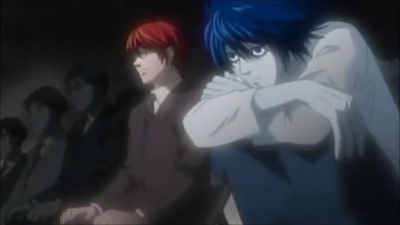 light yagami thinking for almost a minute but the soundtrack is wii ...
