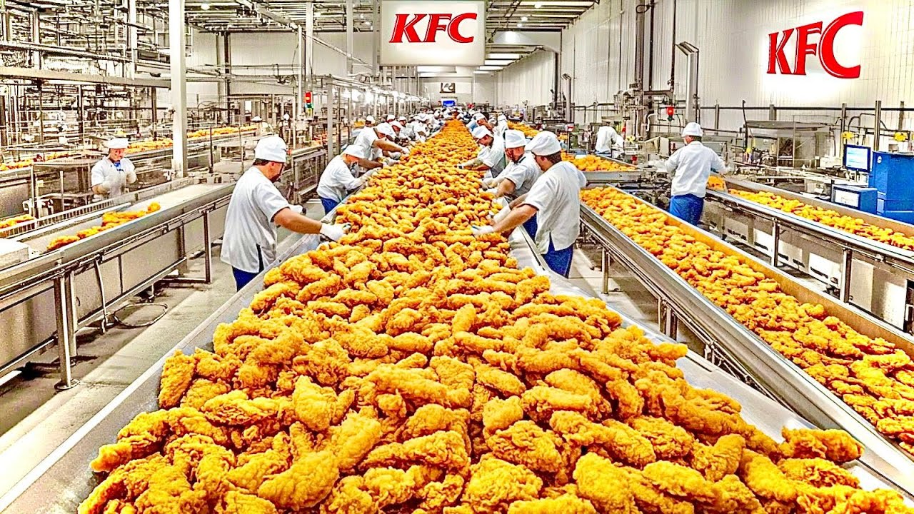 Wie KFC Crispy Tenders In Einer Fabrik Hergestellt Werden - YouTube