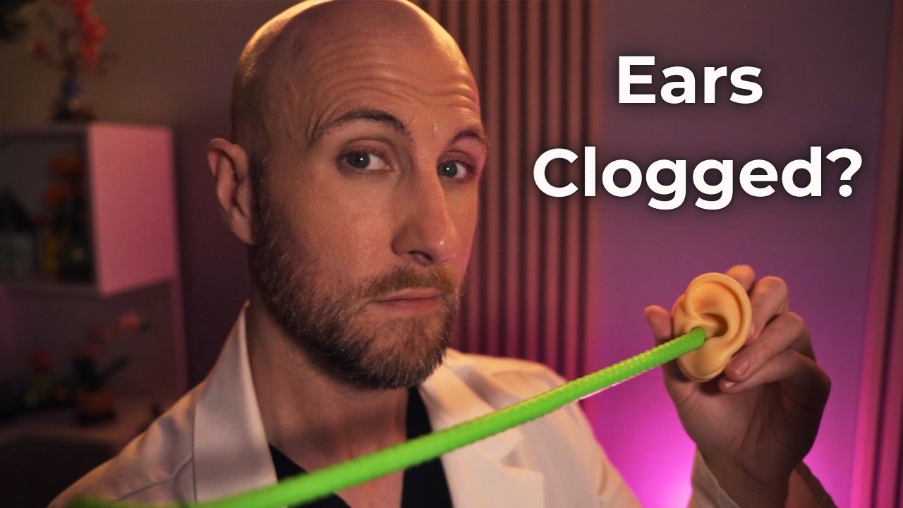 ASMR Deep and Intense Ear Cleaning For Clogged Ears - YouTube