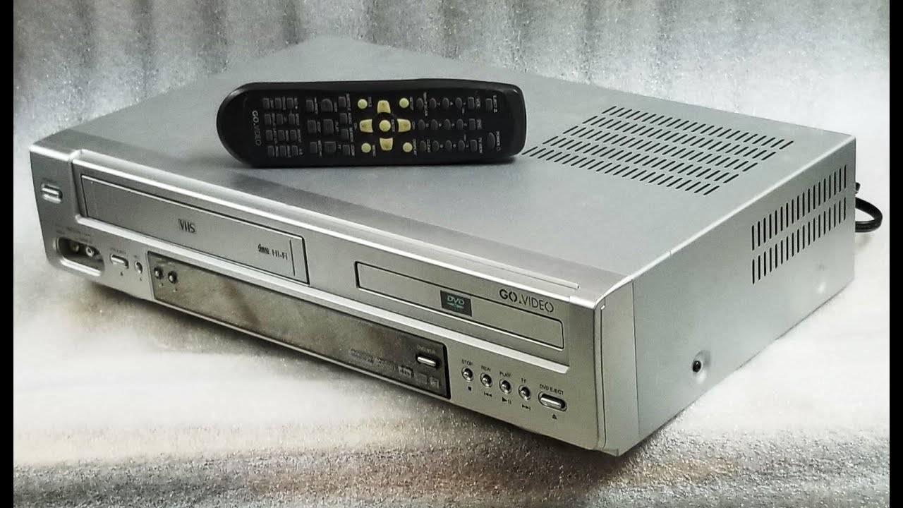 GO VIDEO Model DV2150 VCR/DVD Combo VHS Player/Recorder - YouTube