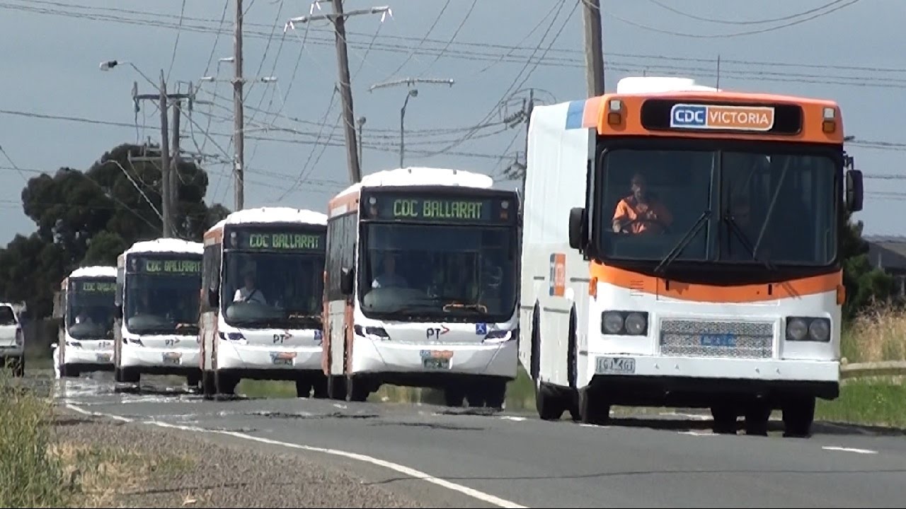 CDC Victoria's 14 New Bus Convoy - YouTube