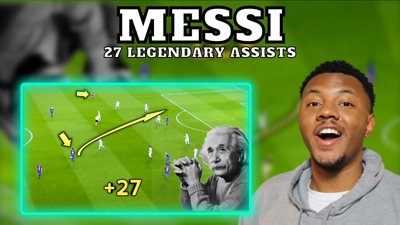 27 Legendary Messi Assists - With Commentaries - HD | REACTION! - YouTube