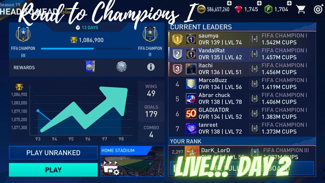 Division Rivals - [RANK PUSH] - ||FIFA MOBILE|| LIVE 🔴 - YouTube