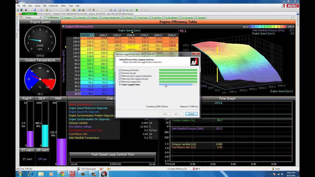 Como baixar o Data Logging da MoTeC M1 - YouTube