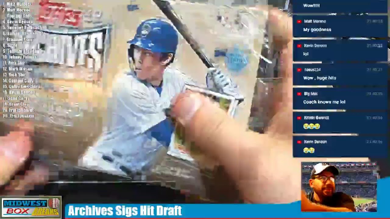 Inception, Bowman Draft Sapphire, Bowman's Best, Archives Sigs ...