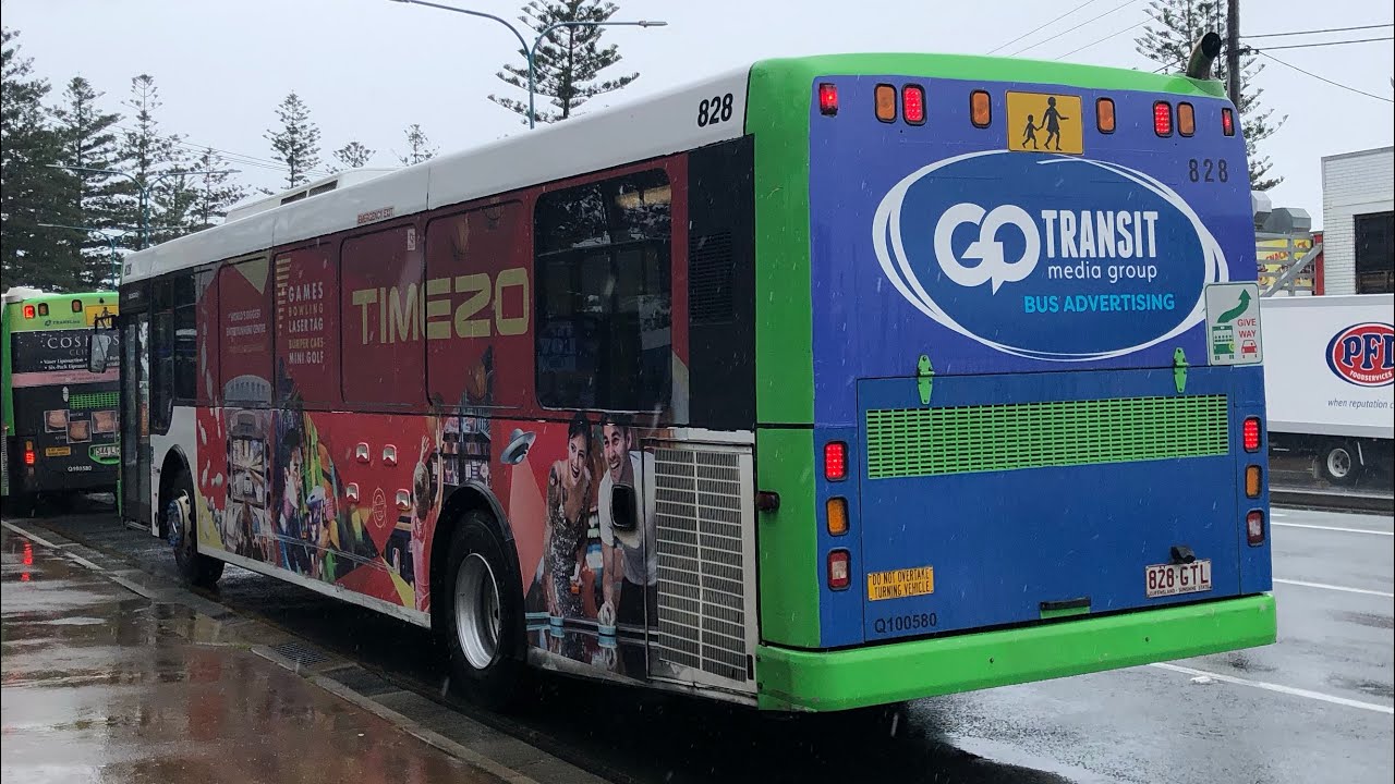 Kinetic Gold Coast No. #828 - Volvo B7RLE (ZF) Bustech - YouTube