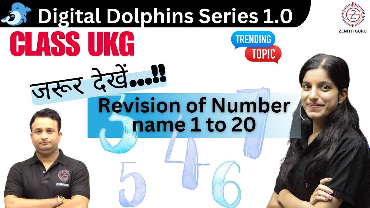 Revision of number name 1 to 20 | Class UKG | By Saloni Ma'am # ...
