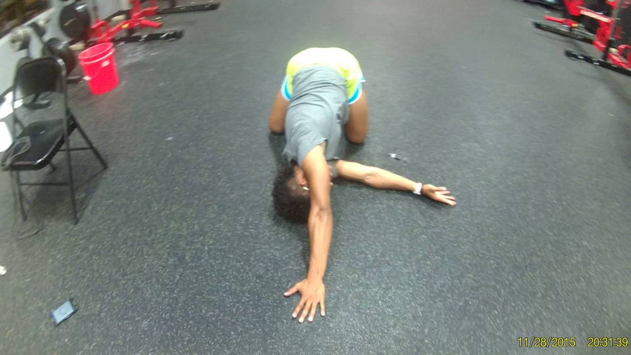 Child's Pose + Reach Under - YouTube